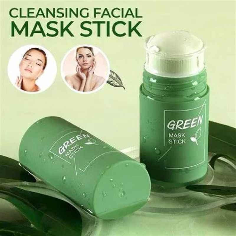 Jual MEIDIAN CLAY STICK MUD MASK Green Tea Cleansing Masker Wajah ...