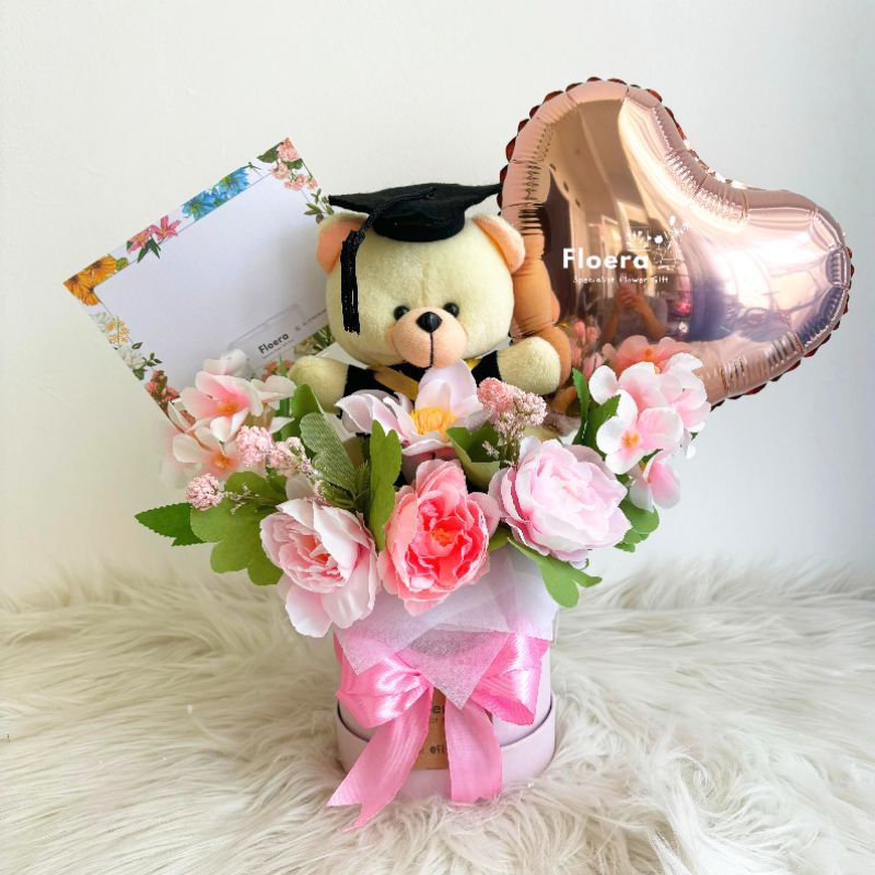 Jual Bisa Kirim Hari ini BLOOM BOX Karangan Bunga boneka wisuda murah ...