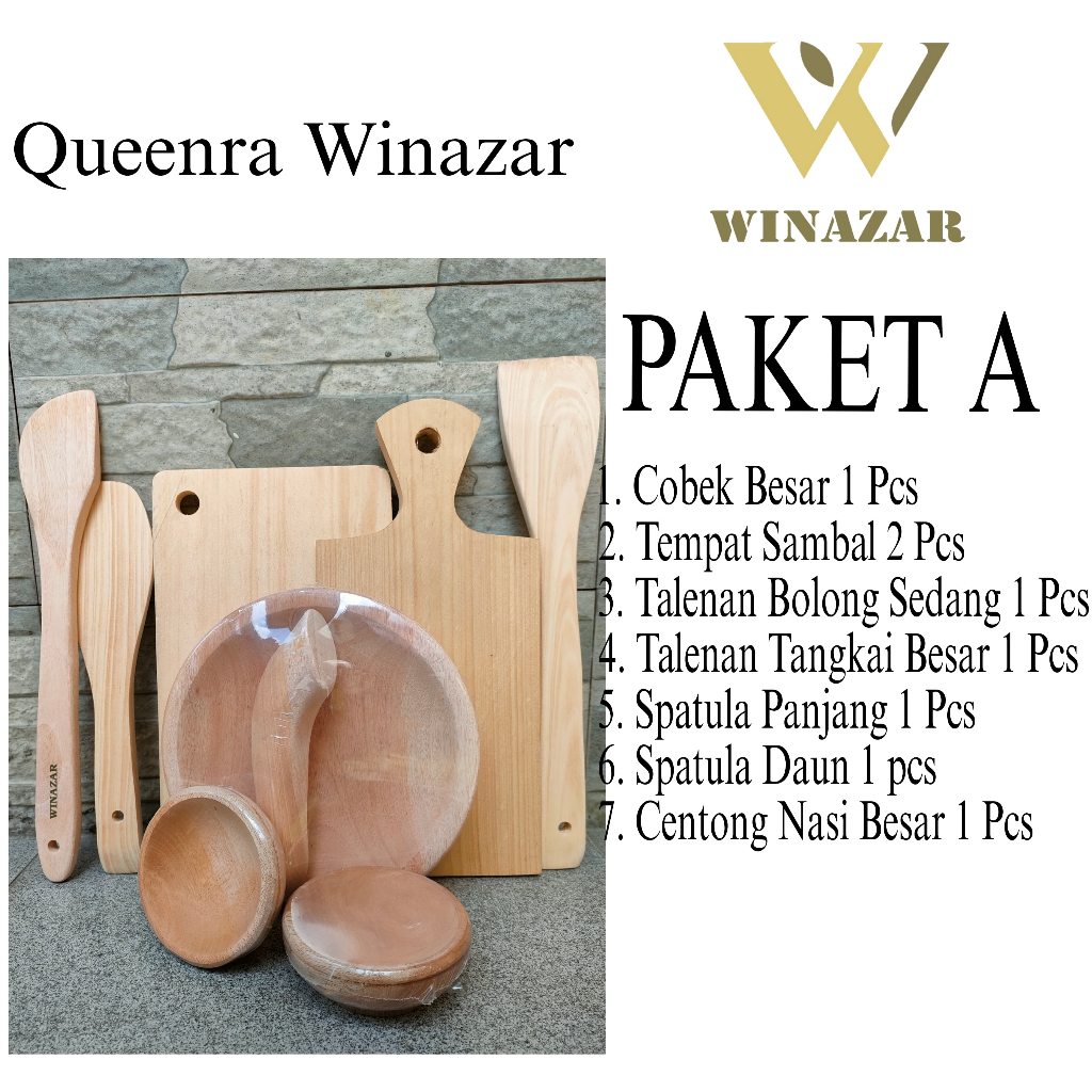 Jual Queenra Winazar - Paket A Paket Hemat Peralatan Masak Lengkap ...