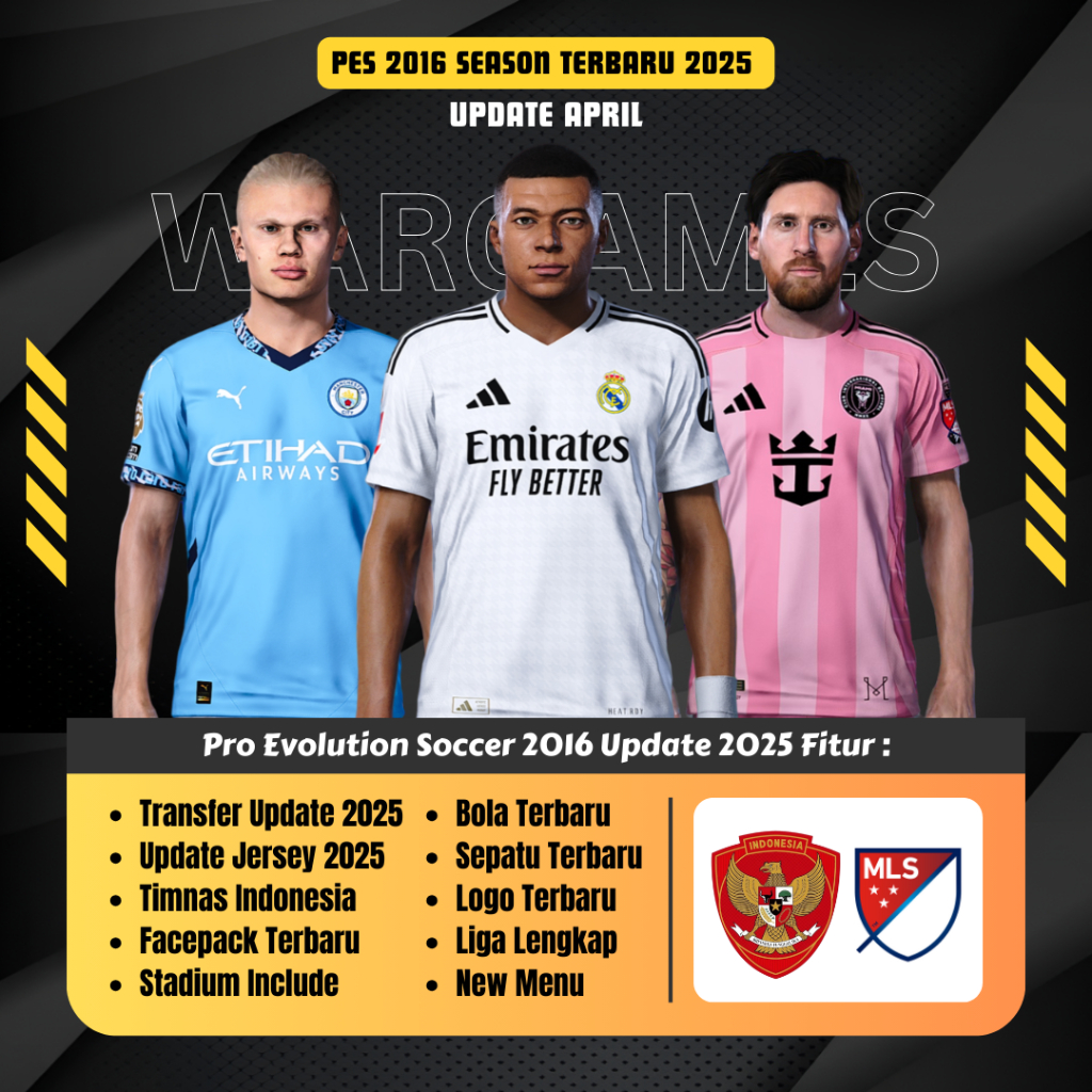 Jual PES 2016 PATCH SEASON 2025 - GAME PC - GAME LAPTOP - PC GAMES ...