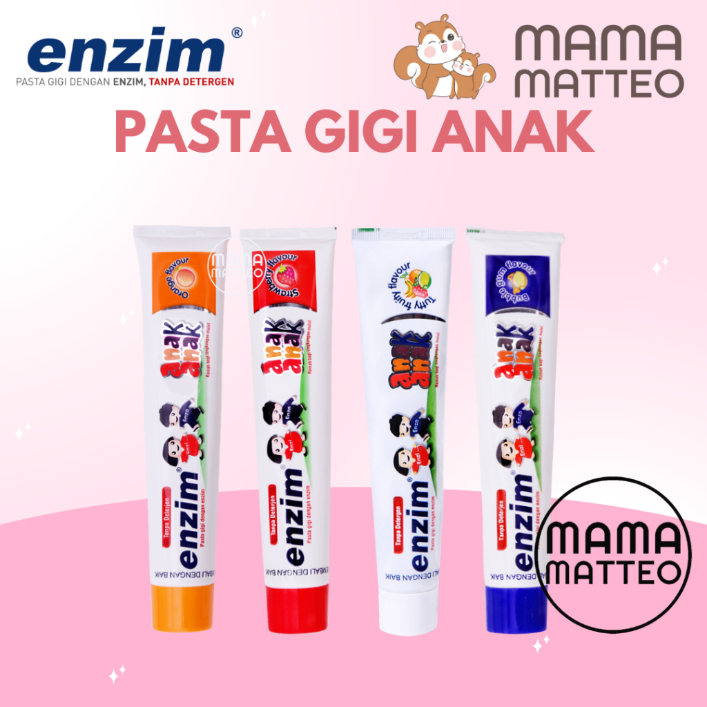 Jual ENZIM Pasta Gigi Anak 42gr 63gr / Kids Tooth Paste Odol Anak Rasa ...