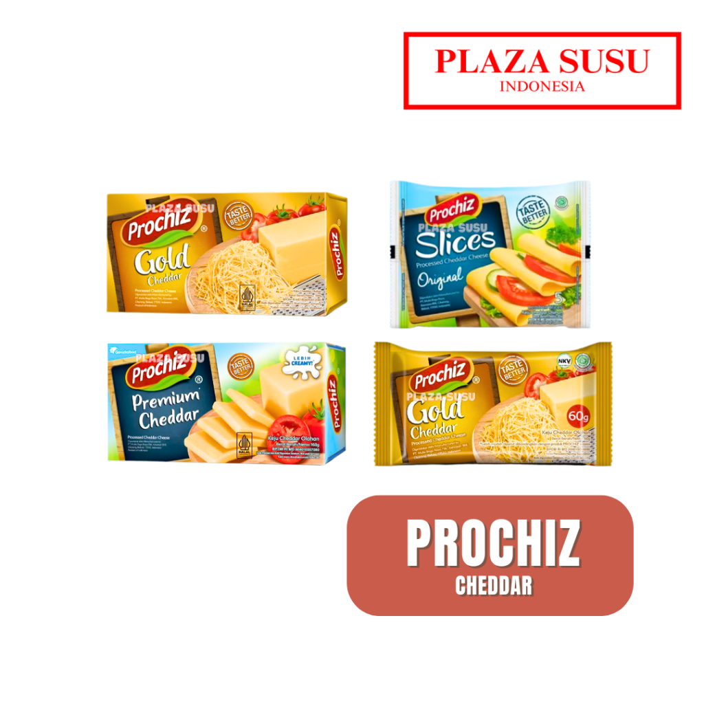 Jual KEJU CHEDDAR PREMIUM PROCHIZ 160G/ SLICE CHEESE PROCHIZ CHEDDAR ...
