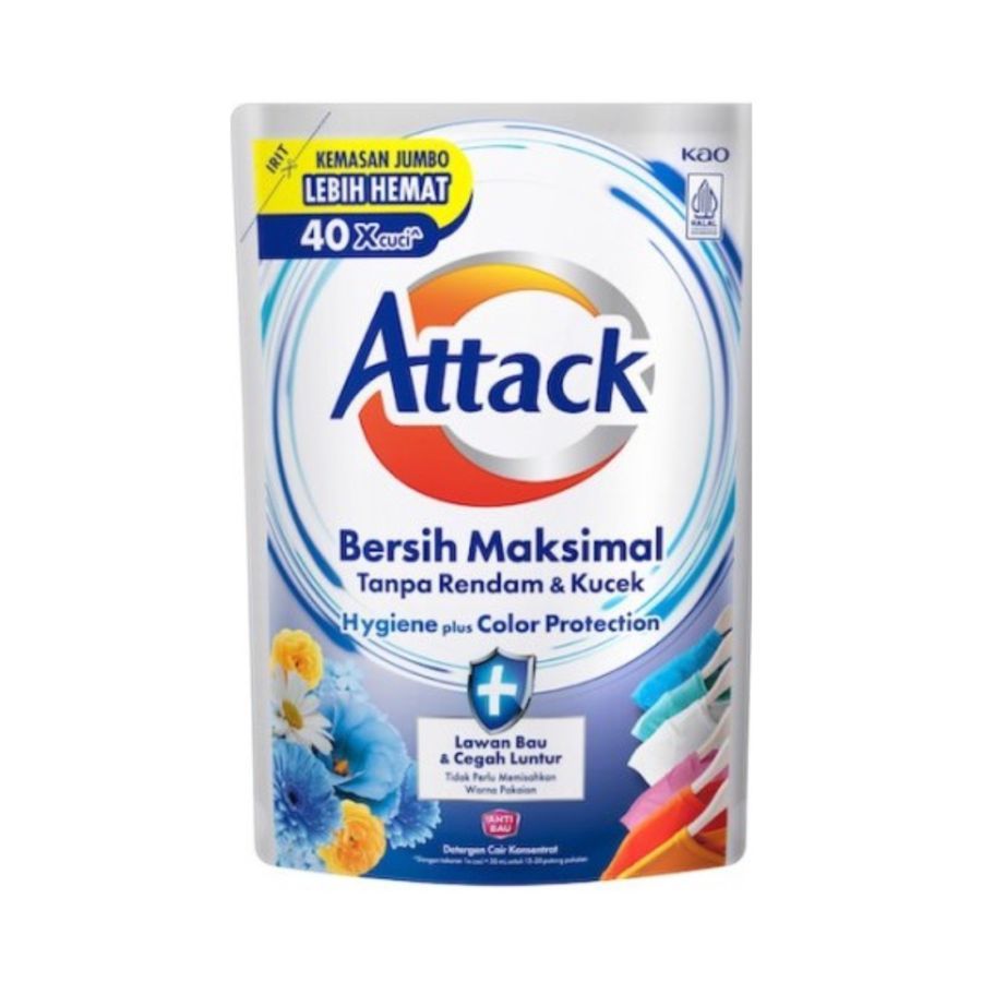 Jual Attack Hygiene Plus Color Protection Deterjen Cair 1200 ml ...