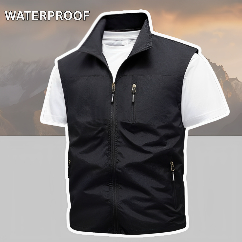 Jual Rompi Pria Hiking Vest Gunung Parasut Rompi Safety Jaket Vest Pria ...