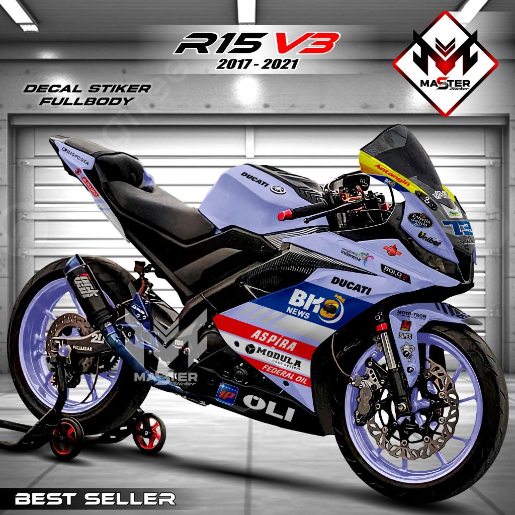 Jual Decal Dekal R15 V3 Fullbody Stiker Sticker Motor R15 V3 Full Body ...
