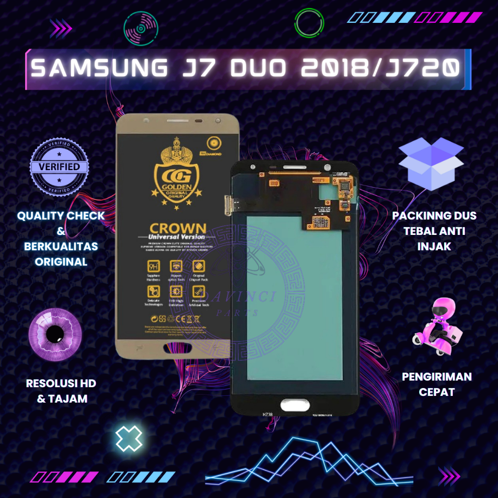 Jual LCD SAMSUNG J7 DUO 2018 / J720 FTOUCHSCREEN FULLSET COMPLETE ...