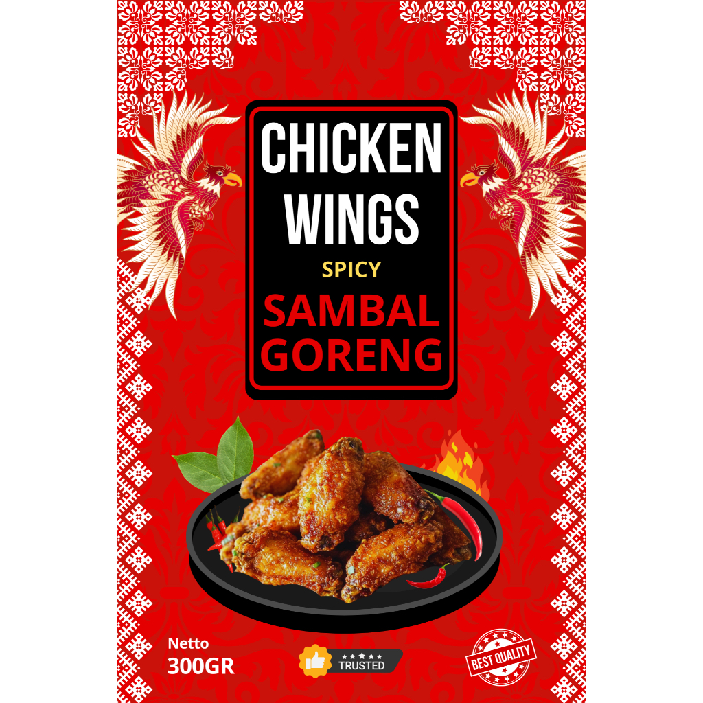 Jual SAMBAL GORENG Chicken Wings [Netto: 340gr] - Indowings | Shopee ...