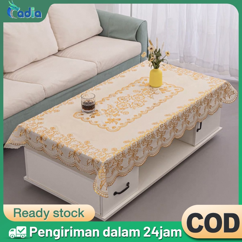 Jual Taplak Meja Rajut Table Runner Taplak Meja Makan Tamu Rajut Tassel ...
