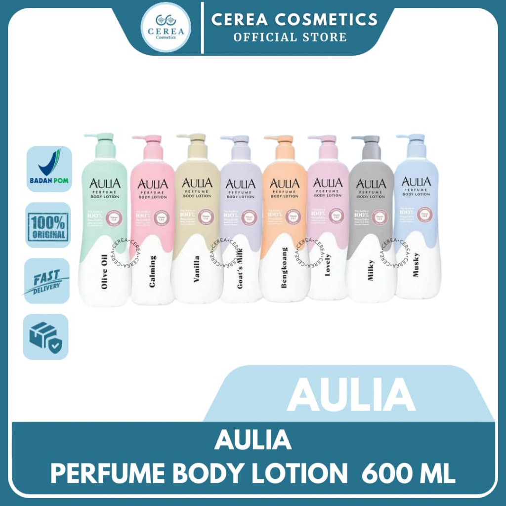 Jual AULIA Perfume Whitening Body Lotion 600 ml [Hand Body With ...