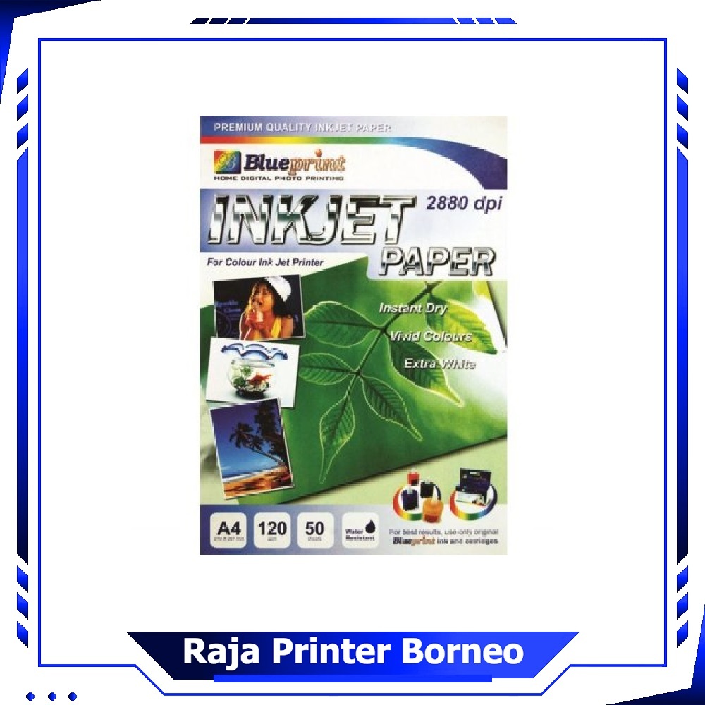 Jual Kertas Inkjet BluePrint 120 Gram 50 Lembar A4 Inkjet Paper Daun ...