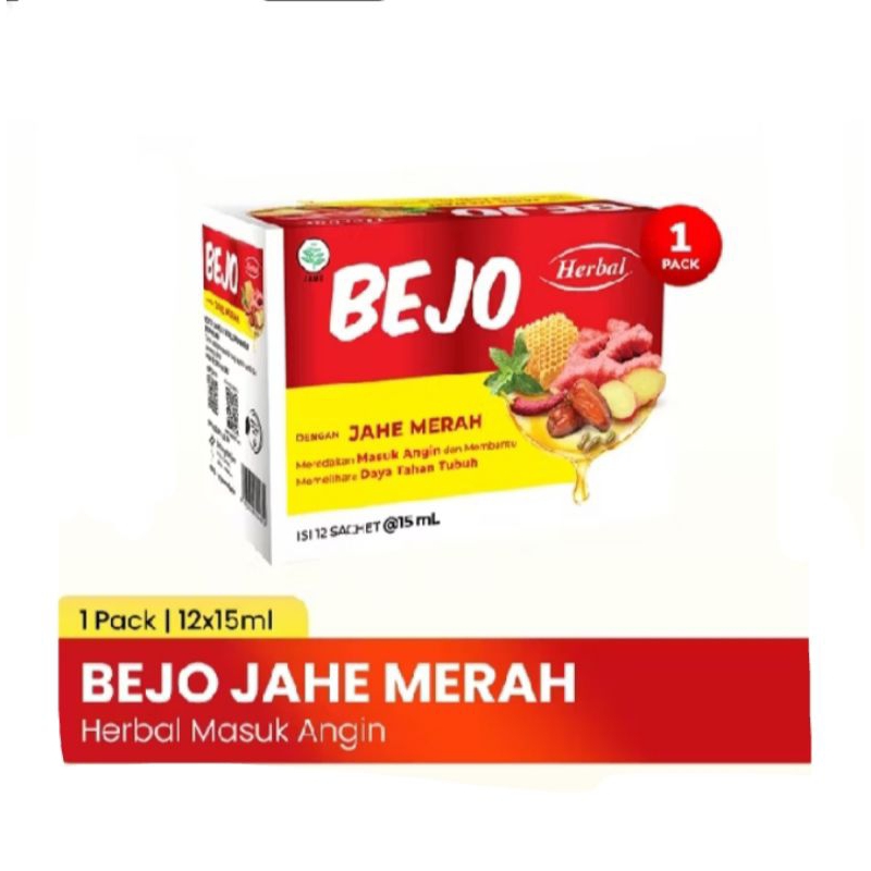 Jual Bejo Bintang Toedjoe Masuk Angin Jahe Merah Box (Isi 12sachet ...