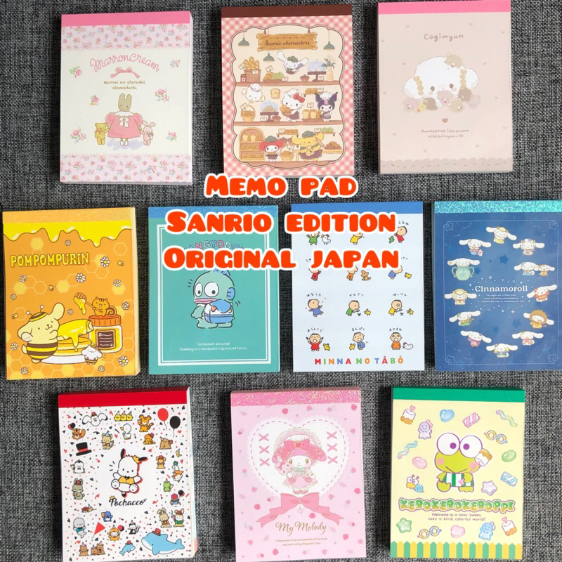 Jual memo pad mini memo note sanrio chococat pochacco marron cream ...