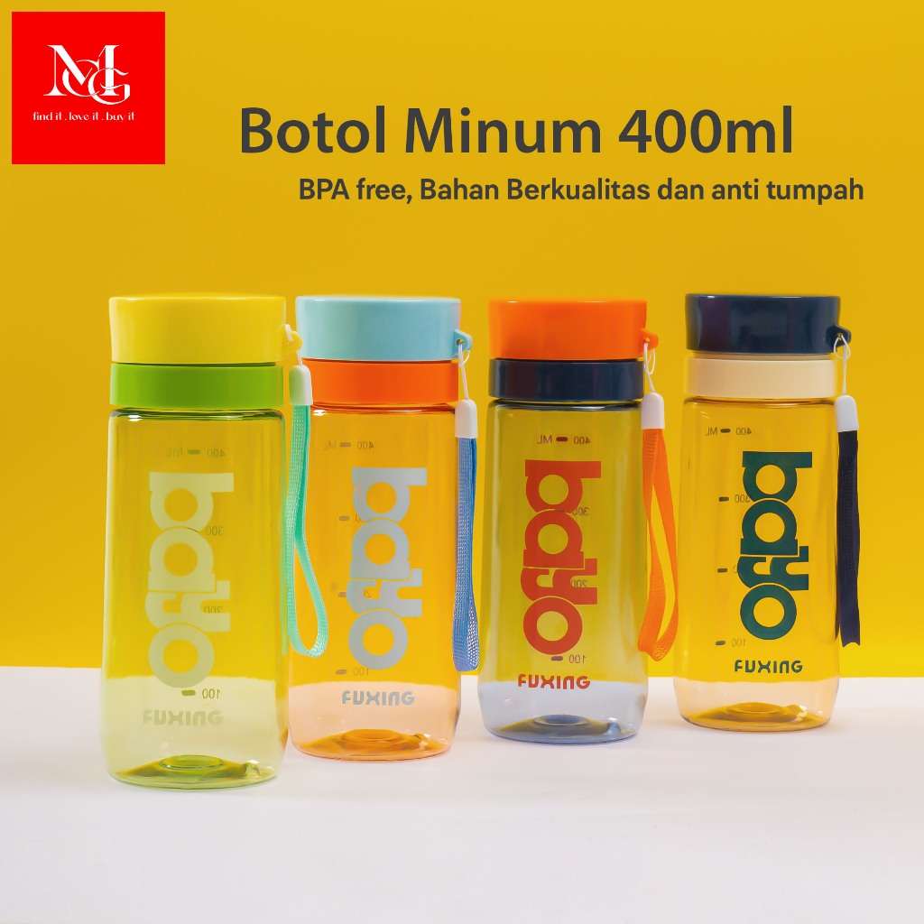 Jual McG - Bayo Water Bottle 400 ML Botol Minum Bertali Simple ...