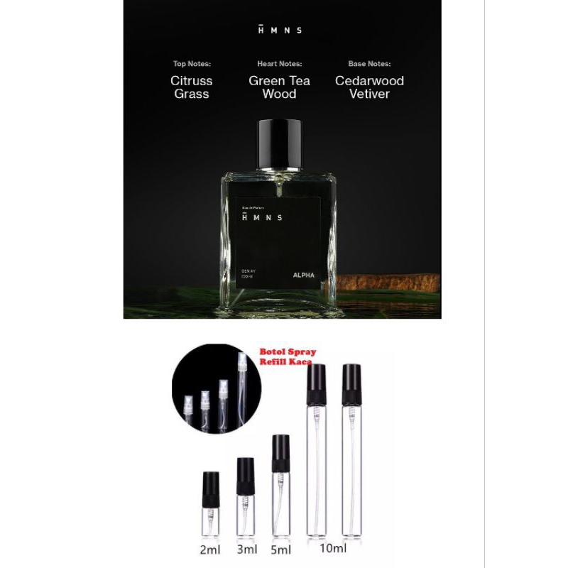 Jual Parfum Perfume Decant Botol Kecil Original HMNS Alpha | Shopee ...