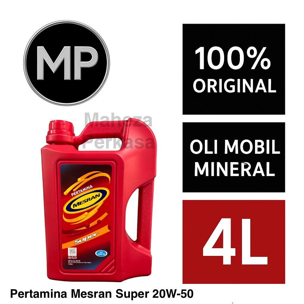 Jual Pertamina Mesran Super 20W-50 4L | Shopee Indonesia