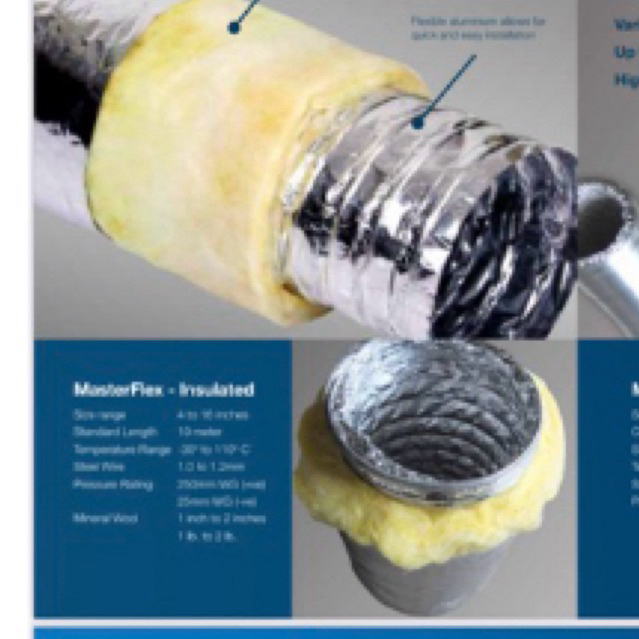 Jual FLEXIBLE DUCT INSULATED 8 INCH/ MASTERFLEX INSULATED 8 INCH/ ADA ...