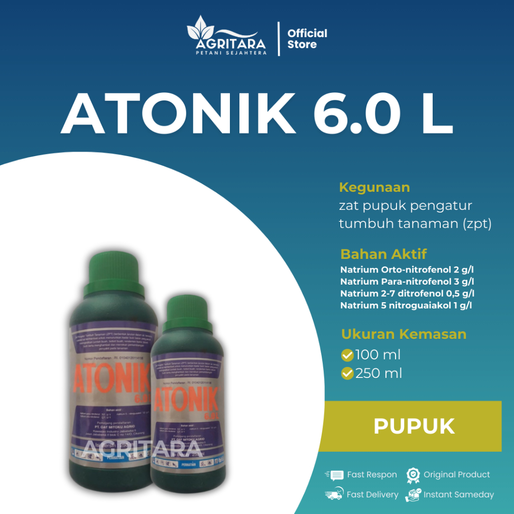 Jual PUPUK ZPT ATONIK 6.0L | Shopee Indonesia