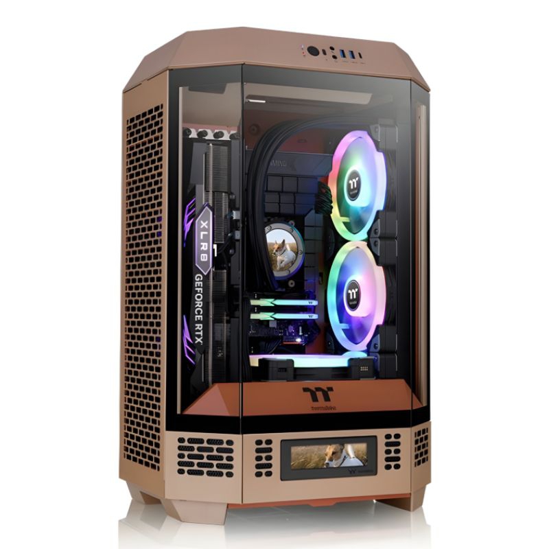 Jual Thermaltake THE TOWER 300 Panel USB Type-C Full TG Glass Micro ATX ...