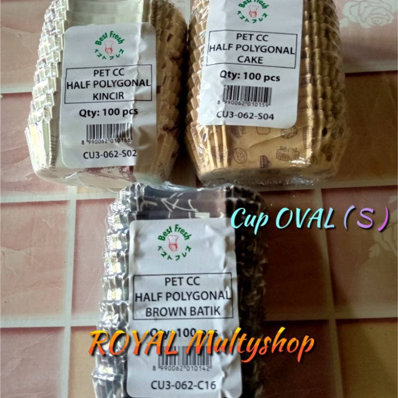 Jual Cup Roti Laminasi OVAL ( S ) 7x3x3 cm( VARIAN ) isi 100 pcs ...