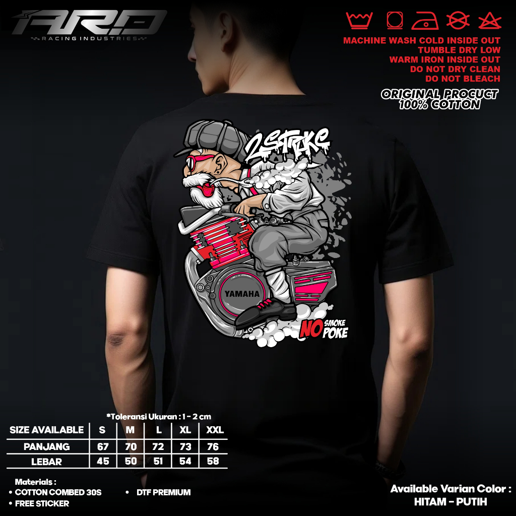 Jual Kaos 2 TAK Mesin RX KING Kakek Tua Baju Positeve Racing 2 Stroke ...