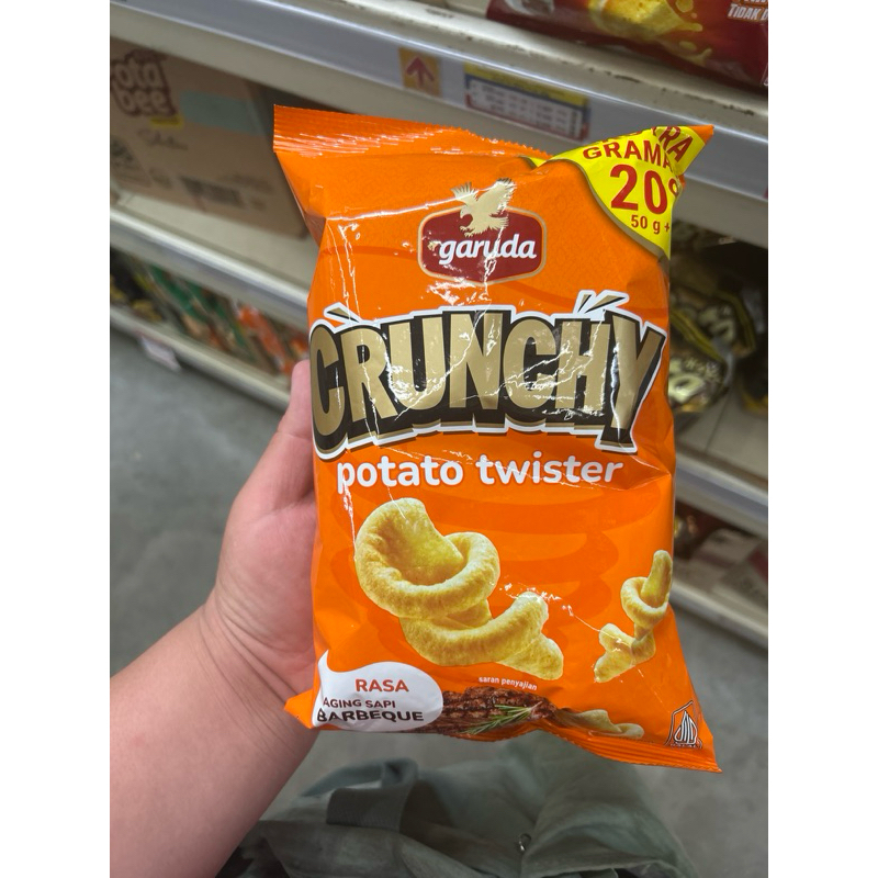 Jual Garuda Crunchy Potato Twister Sapi BBQ 50gr | Shopee Indonesia