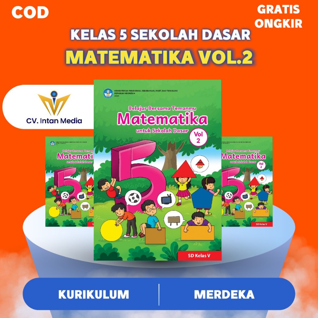Jual Buku Matematika VoL.2 kelas 5 sd/mi kurikulum merdeka | Shopee Indonesia