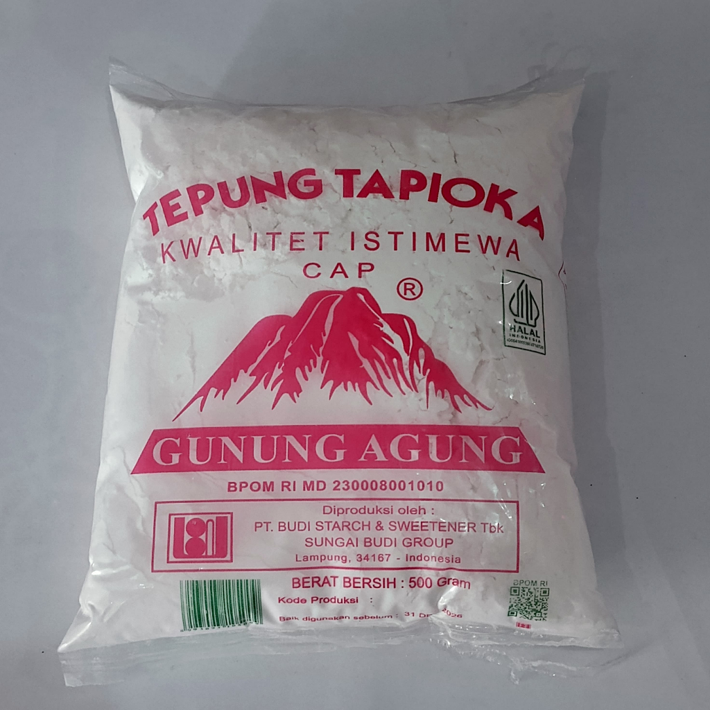 Jual Tepung Tapioka Cap Gunung Agung Merah 500 Gram/Tepung Sagu ...