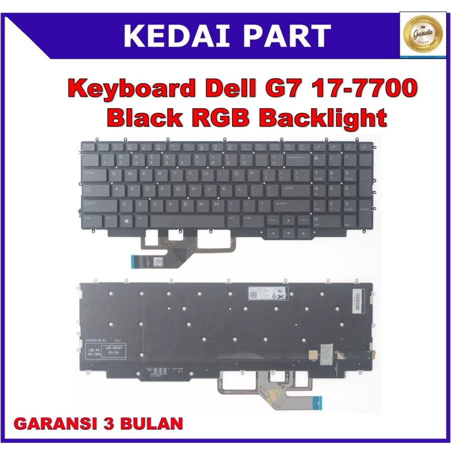 Jual Keyboard Dell Game Box G7 17-7700 Black RGB Backlight | Shopee ...