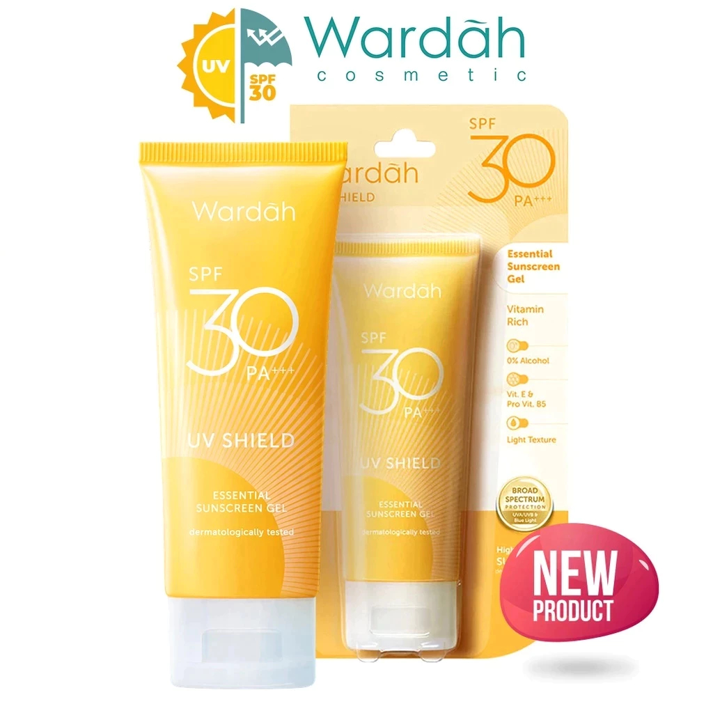 Jual Wardah UV Shield Essential Sunscreen Gel SPF 30 PA +++ 40 ml Original BPOM / Wardah ...