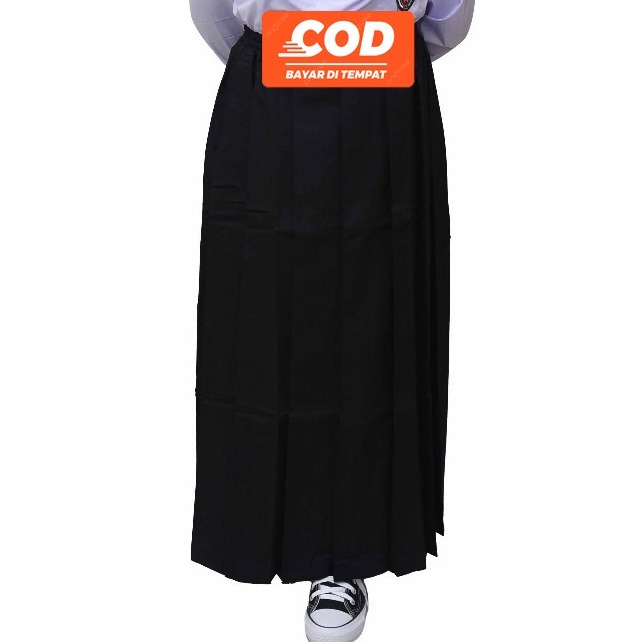 Jual ROK HITAM FULL REMPEL MODEL PANJANG BAWAHAN SERAGAM ANAK SEKOLAH ...