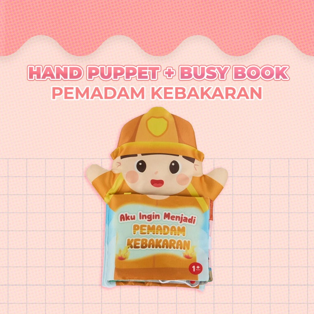 Jual LITTLE FRIENDS Hand Puppet + Busy Book Fireman | Shopee Indonesia