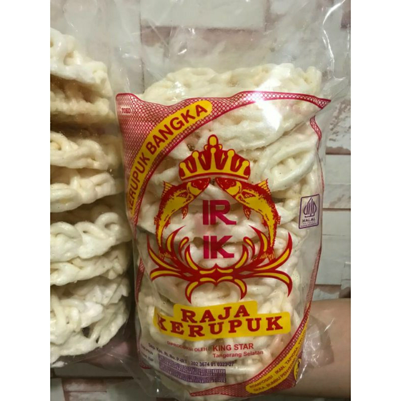 Jual Kerupuk Keriting Bangka Ikan Tenggiri Merk Raja Kerupuk - Isi 8 ...