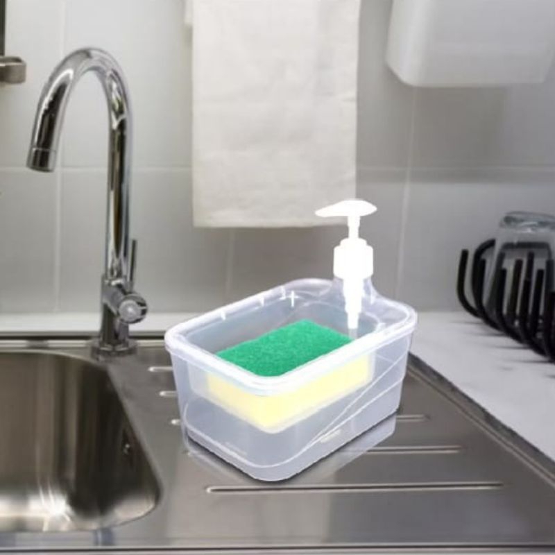 Jual Wadah Dispenser bening transparan sabun tempat cuci piring ...