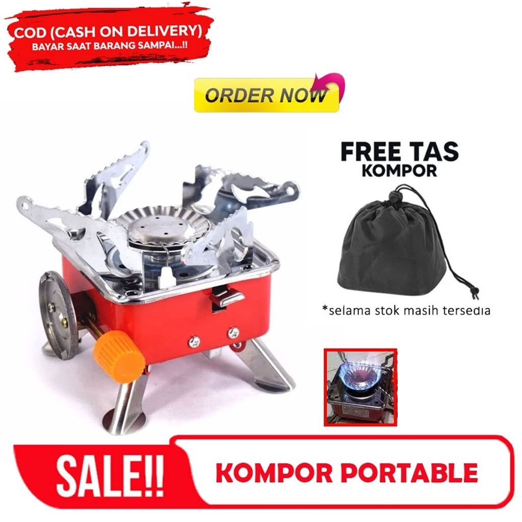 Jual Kompor Gas Mini Camping Portable Kompor Gunung Free 1bh Tas ...