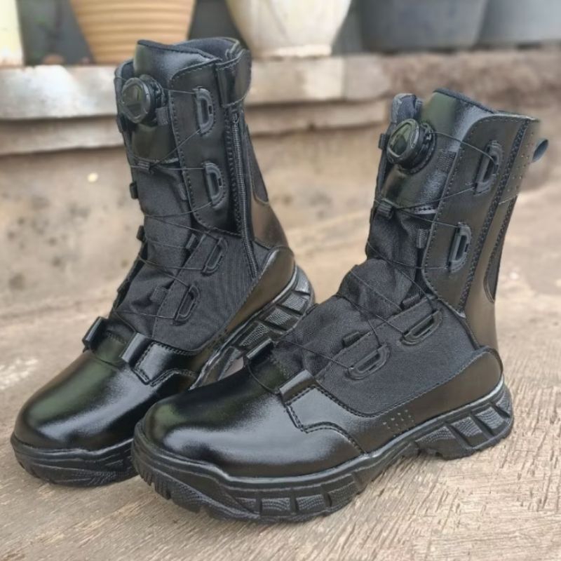 Jual SEPATU PDL GEN 2 KULIT SAPI ASLI TALI PUTAR RESLETING YKK FREE ...