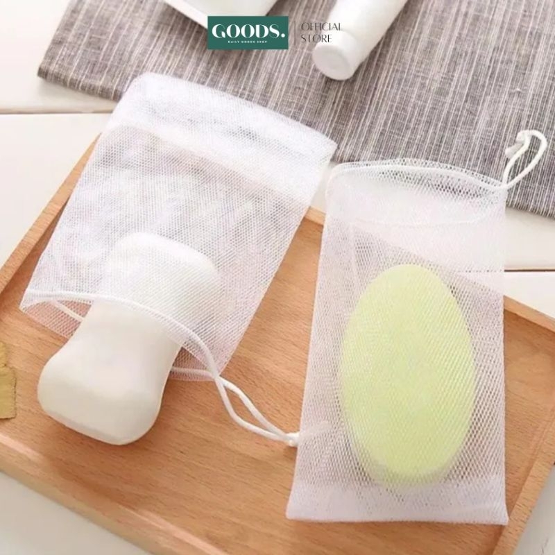 Jual GOODS Jaring Sabun Mandi Busa Tebal 9x11cm | Soap Net Sponge ...