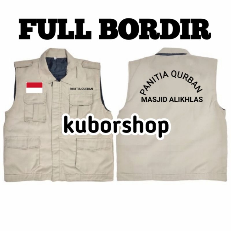 Jual Rompi PANITIA QURBAN/PANITIA MASJID full bordir | Shopee Indonesia