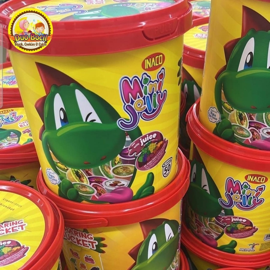 Jual INACO MINI JELLY BUCKET TOPLES - Duo Bocil Snack | Shopee Indonesia