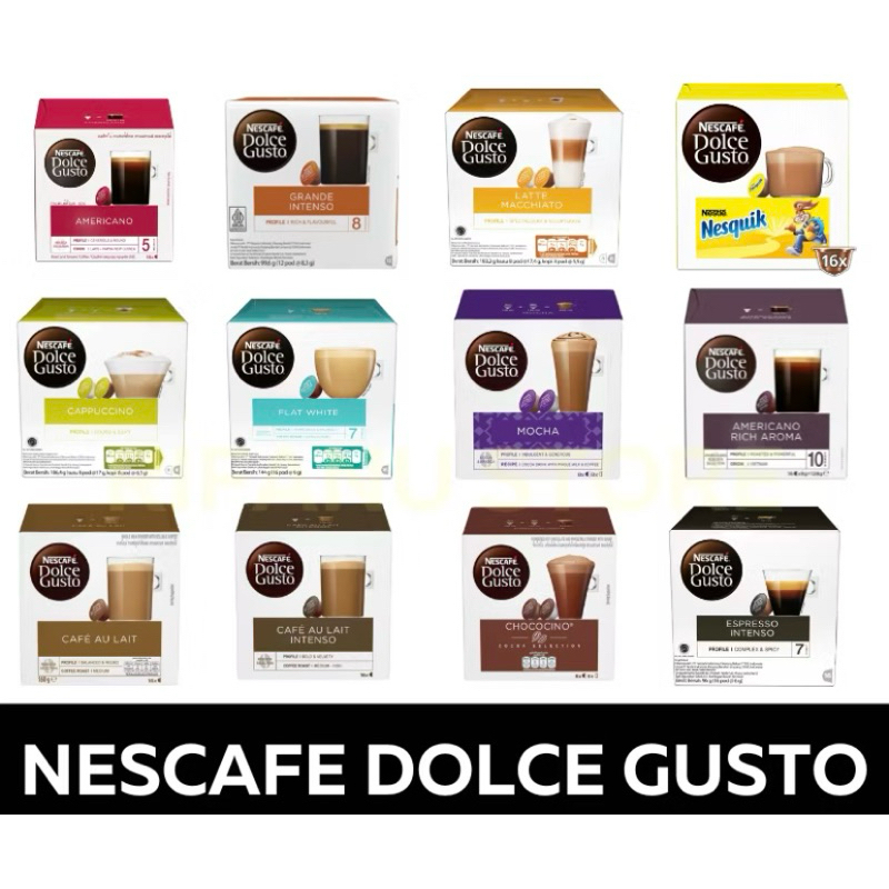 Jual Nescafe Dolce Gusto Capsule Coffe 1 Box 12 Kapsul | Shopee Indonesia