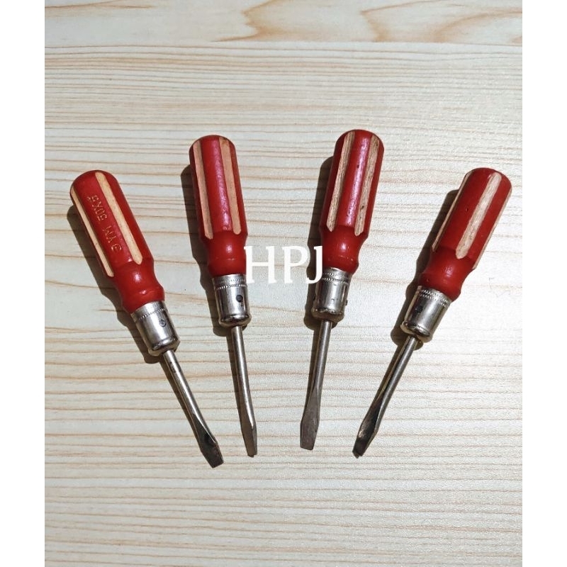 Jual Obeng Mini , Obeng MIN Gagang Kayu | Shopee Indonesia