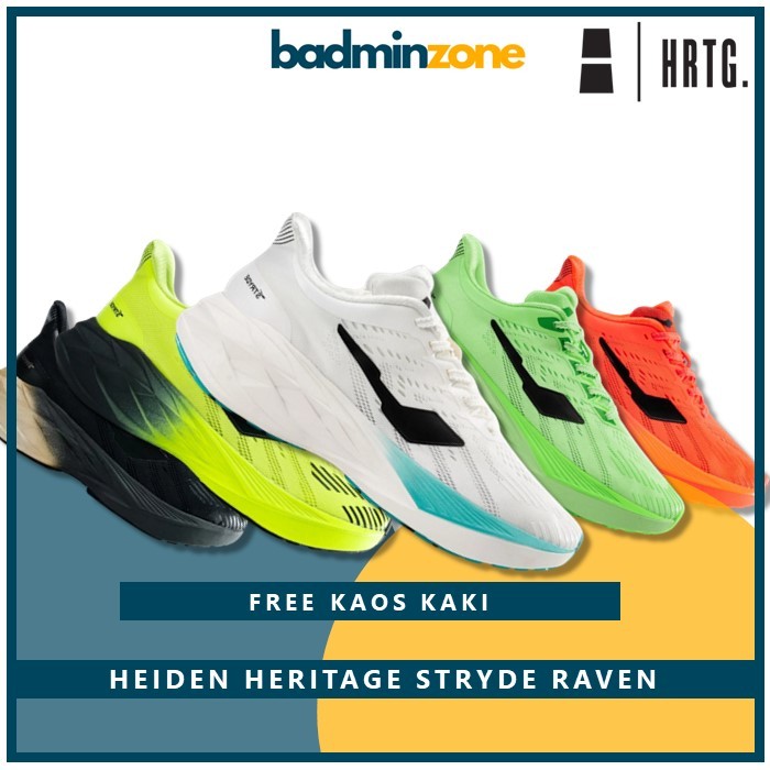 Jual Sepatu Heiden Heritage Stryde Raven Sport Running Casual Lari ...