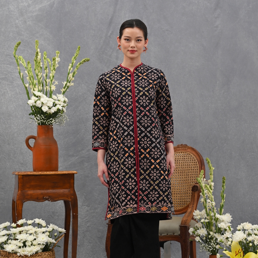 Jual NONA RARA - Ayala Wonogiren T4036, Baju Kerja Tunik Batik Wanita ...