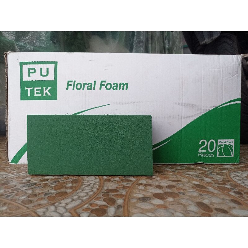 Jual Oasis Busa Basah Gabus Bunga Hidup Wet Floral Foam Putek untuk ...