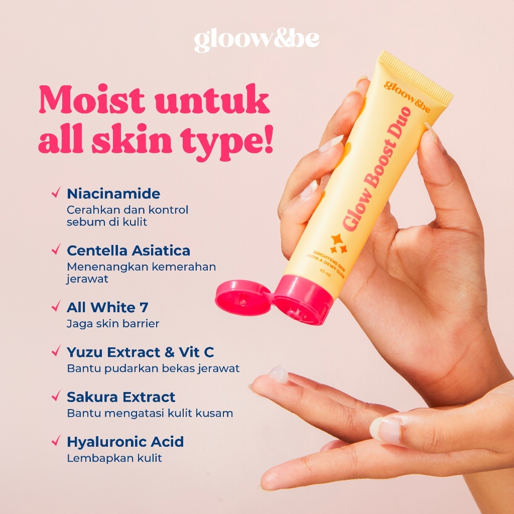Jual GLOOW&BEE GLOW BOOST DUO MOISTURIZER / MOISTURIZER GLOOW & BEE ...