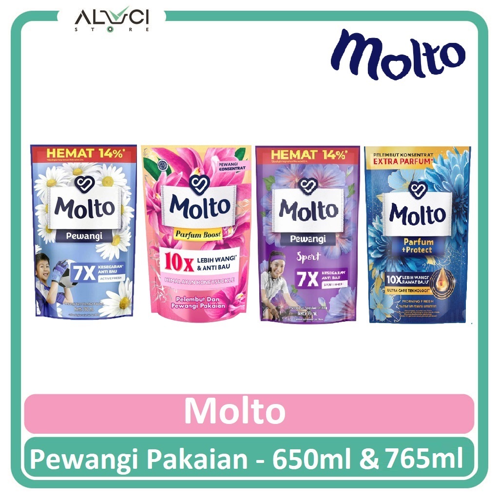 Jual Molto Softener Pewangi & Pelembut Pakaian 650ml l 765ml | Shopee Indonesia