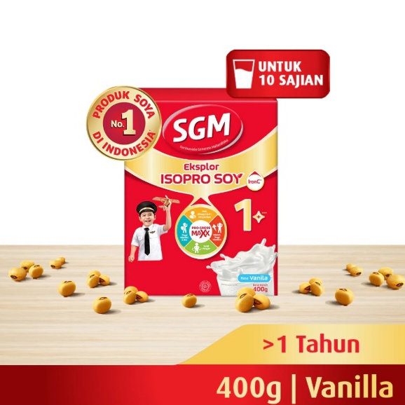 Jual SGM Eksplor ISOPRO SOY 1+ Vanilla Susu SOYA - Susu Pertumbuhan untuk Anak Usia 1-5 Tahun ...