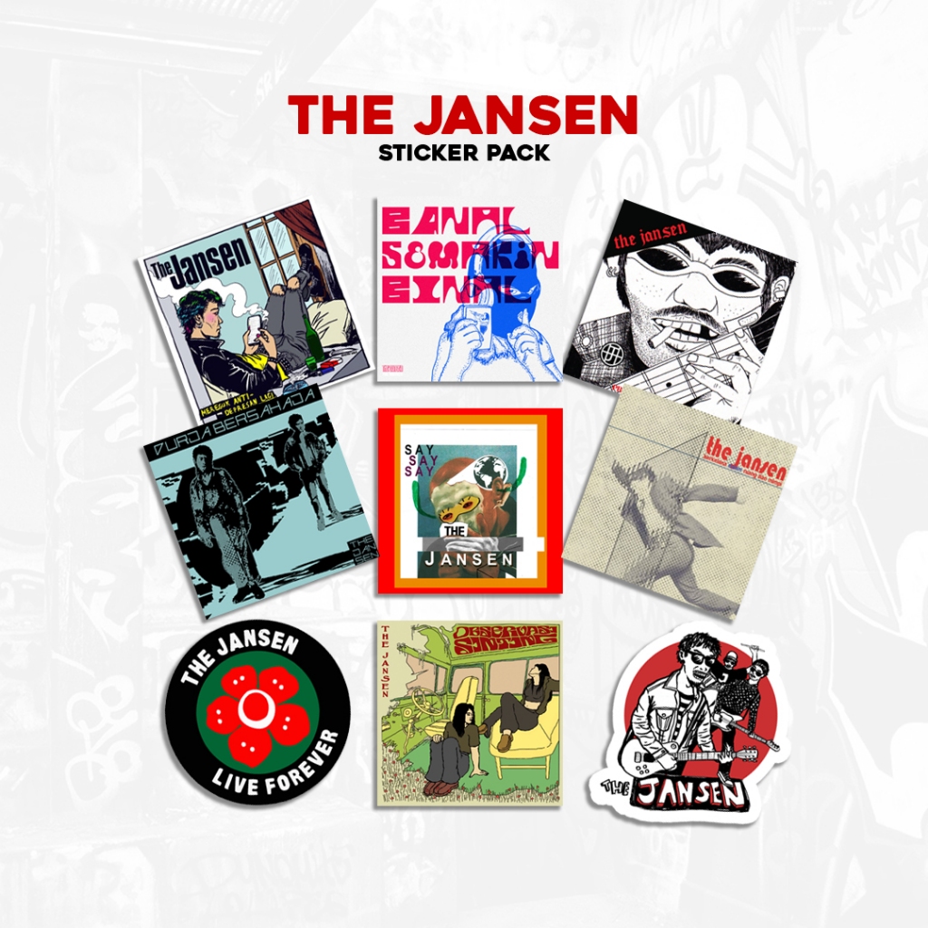 Jual The Jansen-Sticker Pack | Stiker Band | Band indie Rock Pop Punk ...