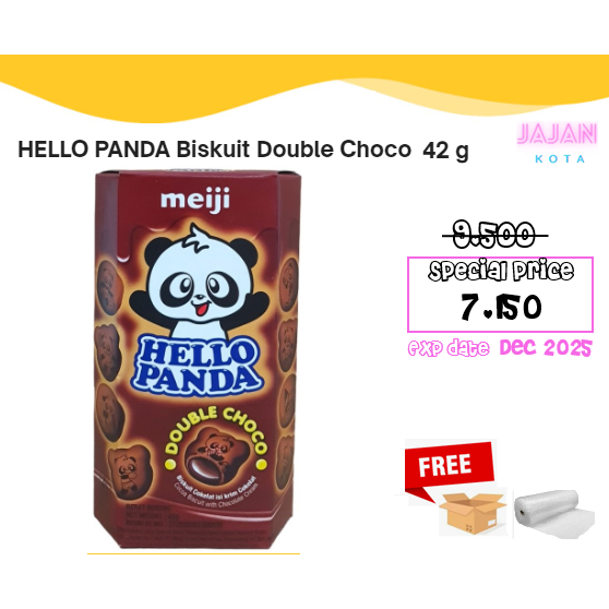 Jual HELLO PANDA Biskuit Double Choco 42 gram | Shopee Indonesia