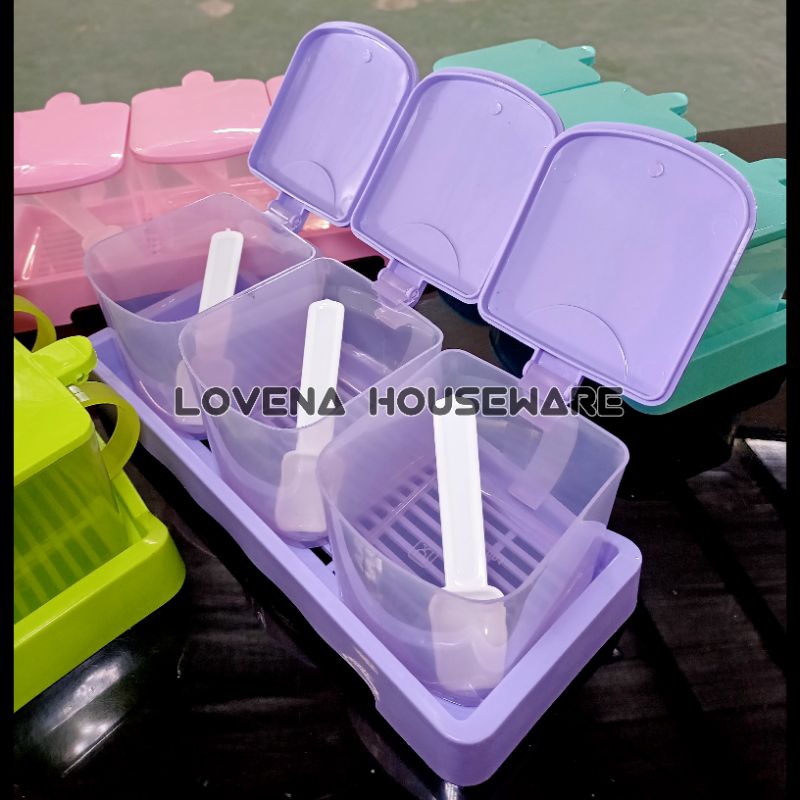 Jual Tempat Bumbu Dapur / Tempat Bumbu Set Kaori / Kitchen Set | Shopee ...