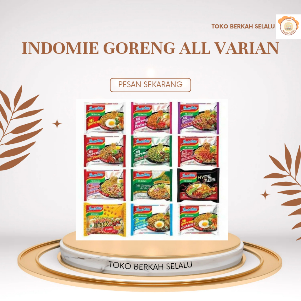 Jual TBS Indomie Goreng All Varian Rendang Mie Goreng Aceh Mie Goreng ...